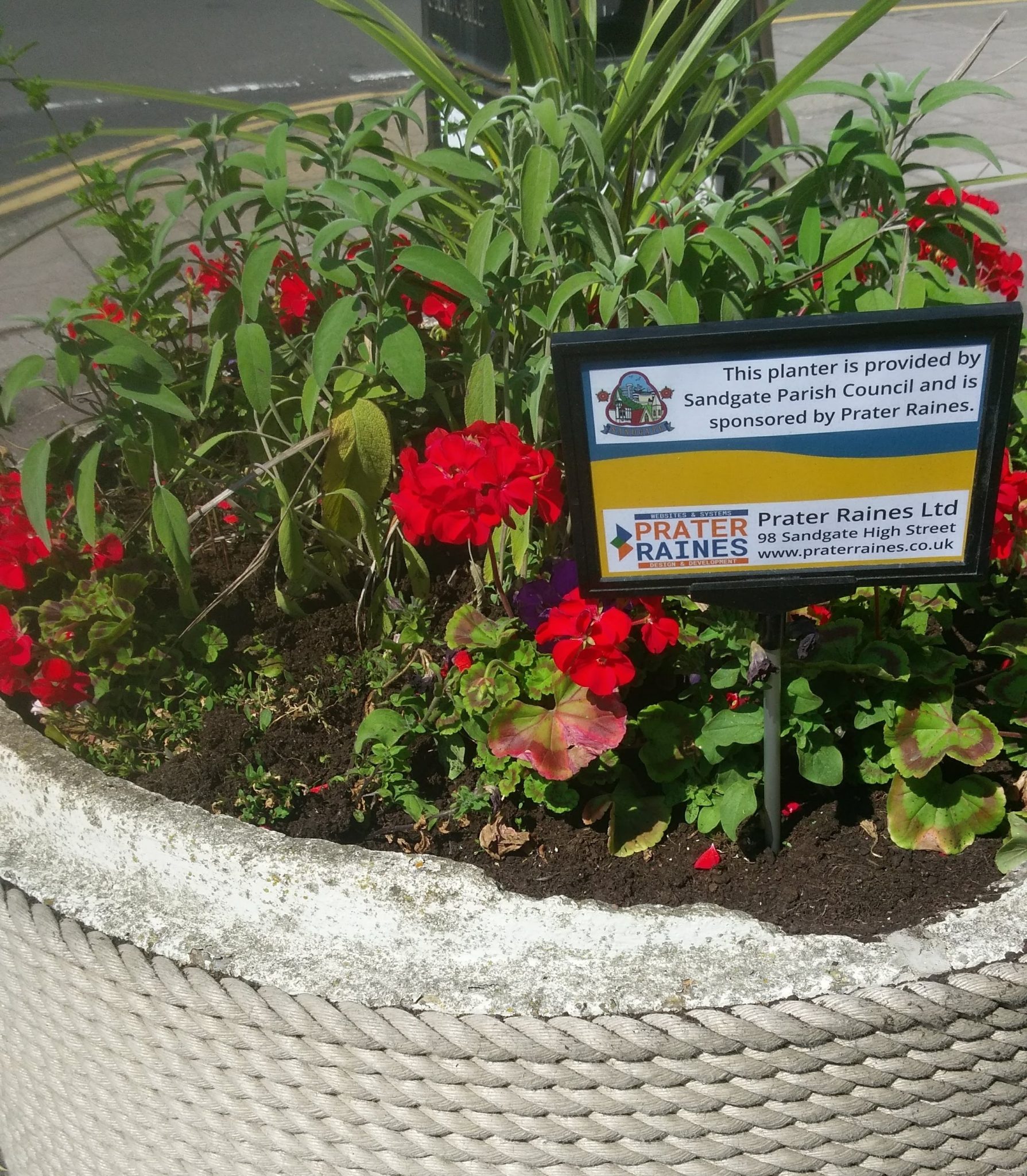 Sponsorship of planters - Sandgate Parish Council